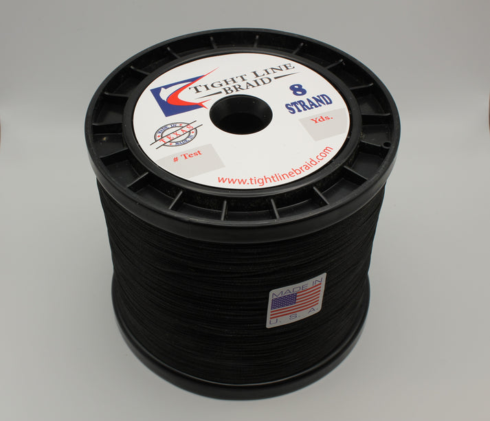 Black 8 Strand Braid – Tight Line Braid